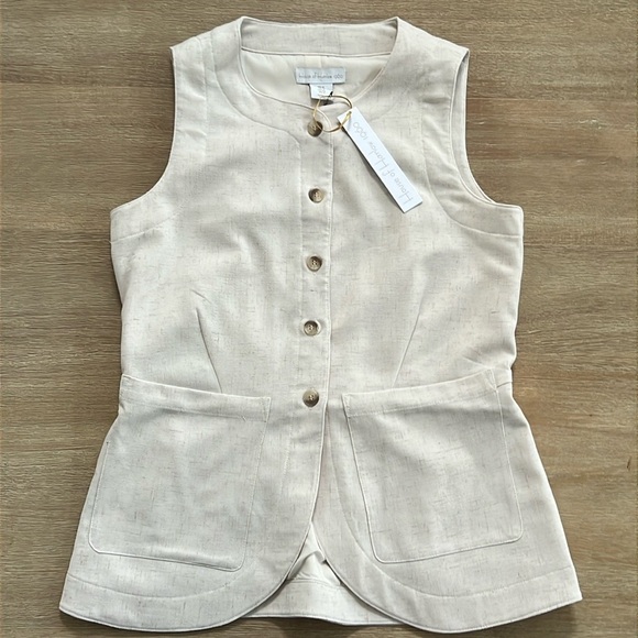 House of Harlow 1960 | Tops | House Of Harlow 96 Linen Blend Vest 4 6 8 ...
